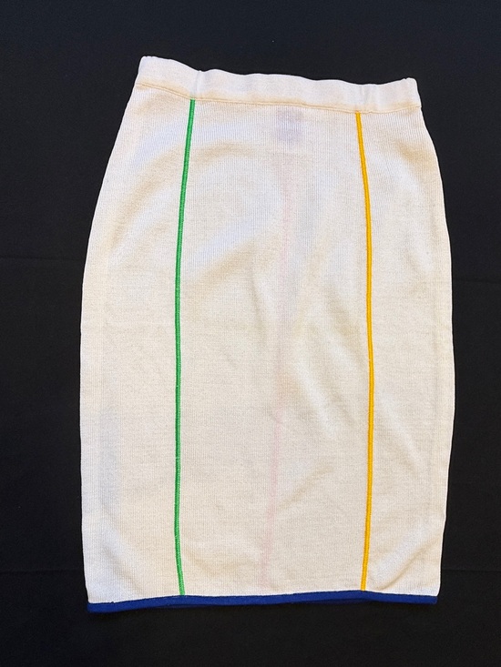 Emanuel Ungaro | Skirts | Emanuel Ungaro Cream Pencil Skirt With Green ...